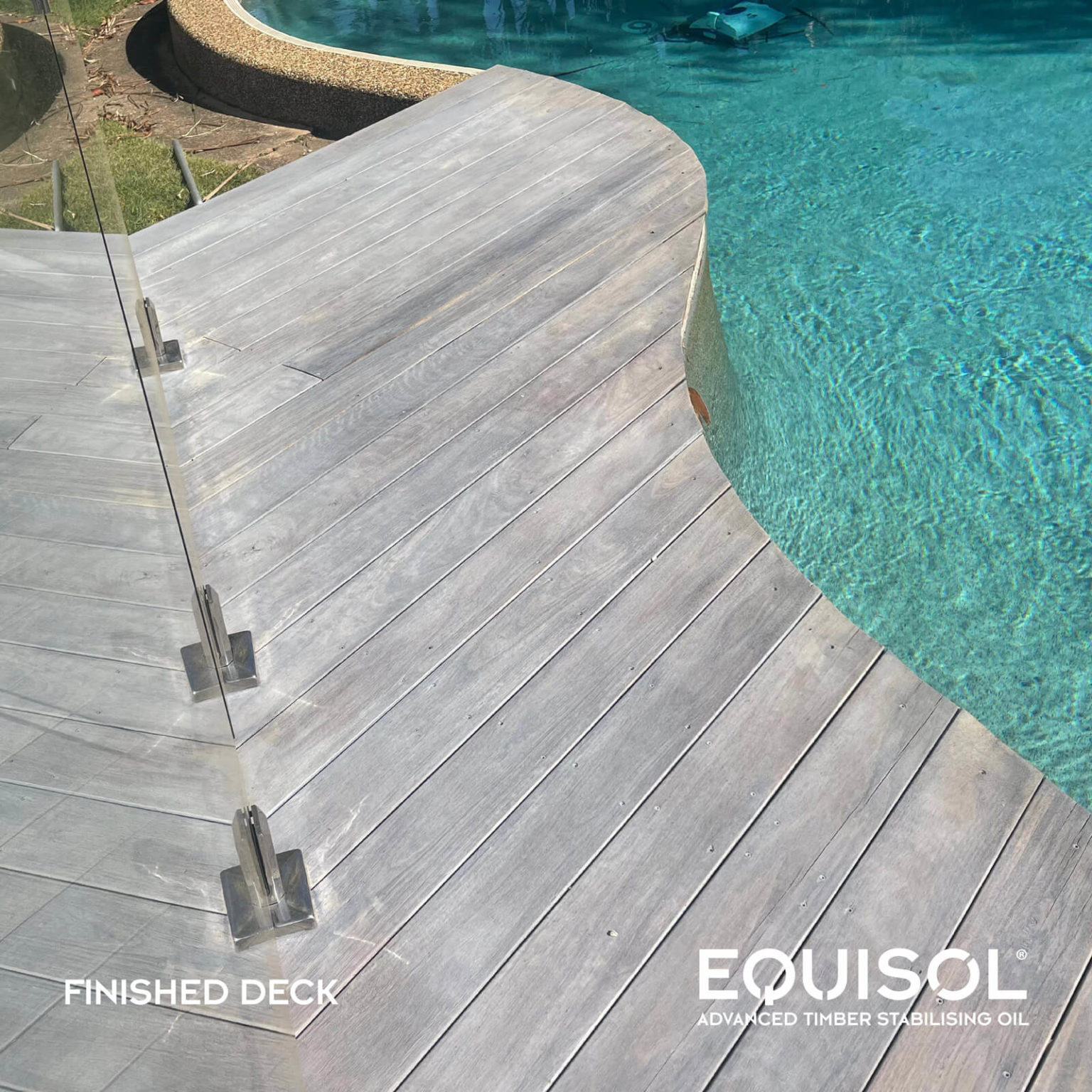 Grey Pool Deck | Equisol Project Gallery